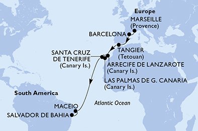 MSC Grand Voyage cruise itineraries | MSC Cruises