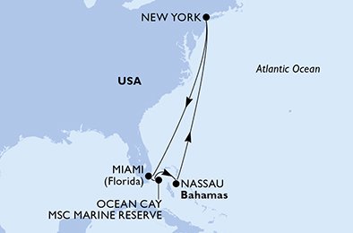MSC Meraviglia cruise itineraries | MSC Cruises