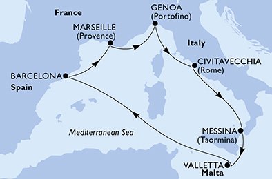 MSC World Europa cruise itineraries | MSC Cruises