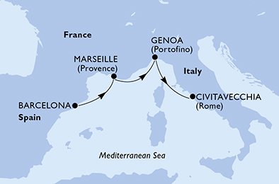 MSC World Europa cruise itineraries | MSC Cruises