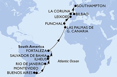 MSC Grand Voyage cruise itineraries | MSC Cruises
