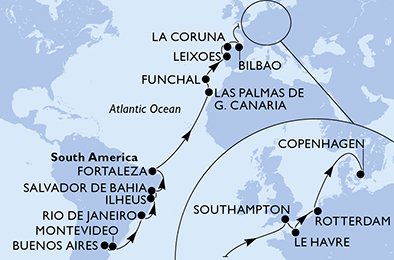 MSC Grand Voyage cruise itineraries | MSC Cruises