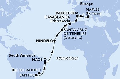 MSC Grand Voyage cruise itineraries | MSC Cruises