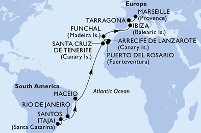 MSC Grand Voyage cruise itineraries | MSC Cruises